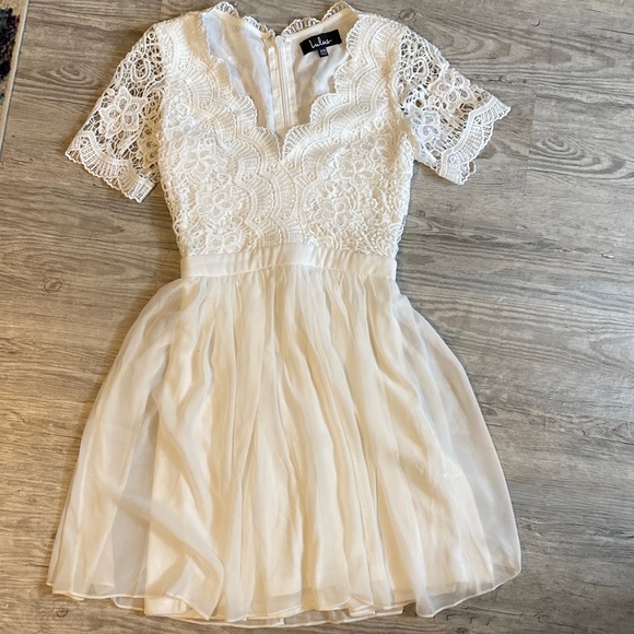 Lulus | Dresses | White Lulus Lace Dress | Poshmark
